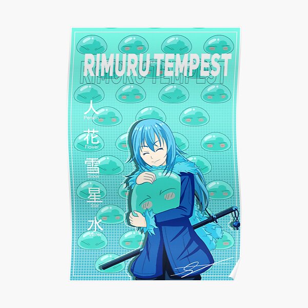 "Rimuru Tempest Anime Poster" Poster for Sale by Sckettch | Redbubble