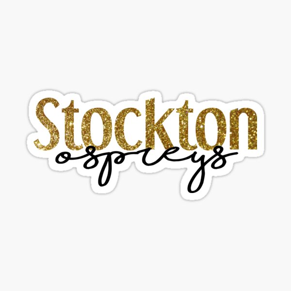 "Stockton Gold Glitter" Sticker by graceemig | Redbubble