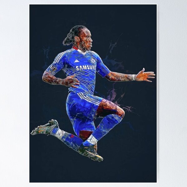 "Illustration Didier Drogba" Poster for Sale by ZanaKirania | Redbubble