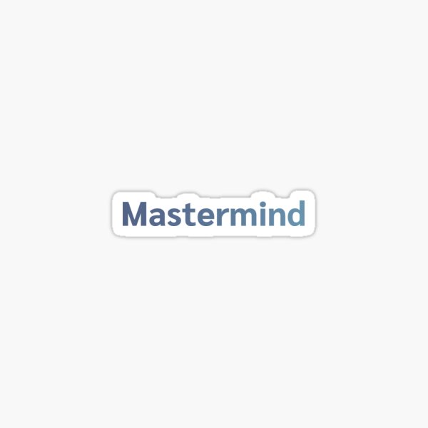 "shes a Mastermind" Sticker for Sale by lucerolh | Redbubble