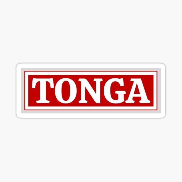 "Tonga Flag Colours Plate" Sticker for Sale by FedSherDesign | Redbubble