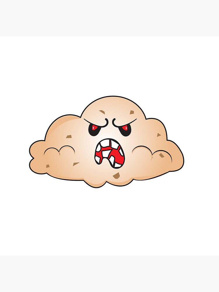"Angry cookie dough" Sticker for Sale by prachi208 | Redbubble
