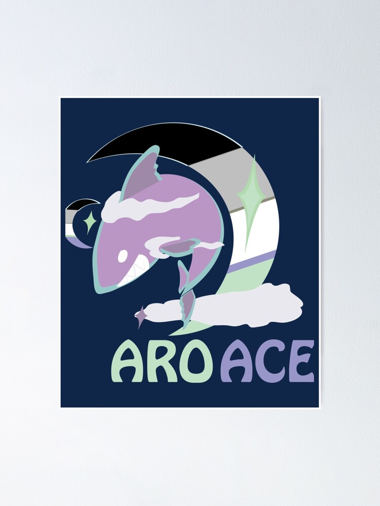 "AroAce Pride Sky Shark " Poster for Sale by PerryPacil | Redbubble