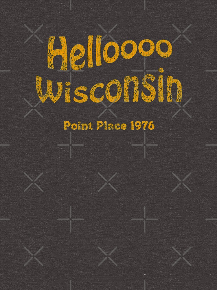 "Hello Wisconsin vintage" T-shirt for Sale by mctees | Redbubble ...