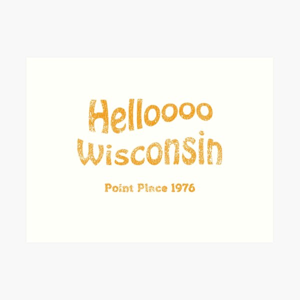 "Hello Wisconsin vintage" Art Print for Sale by mctees | Redbubble