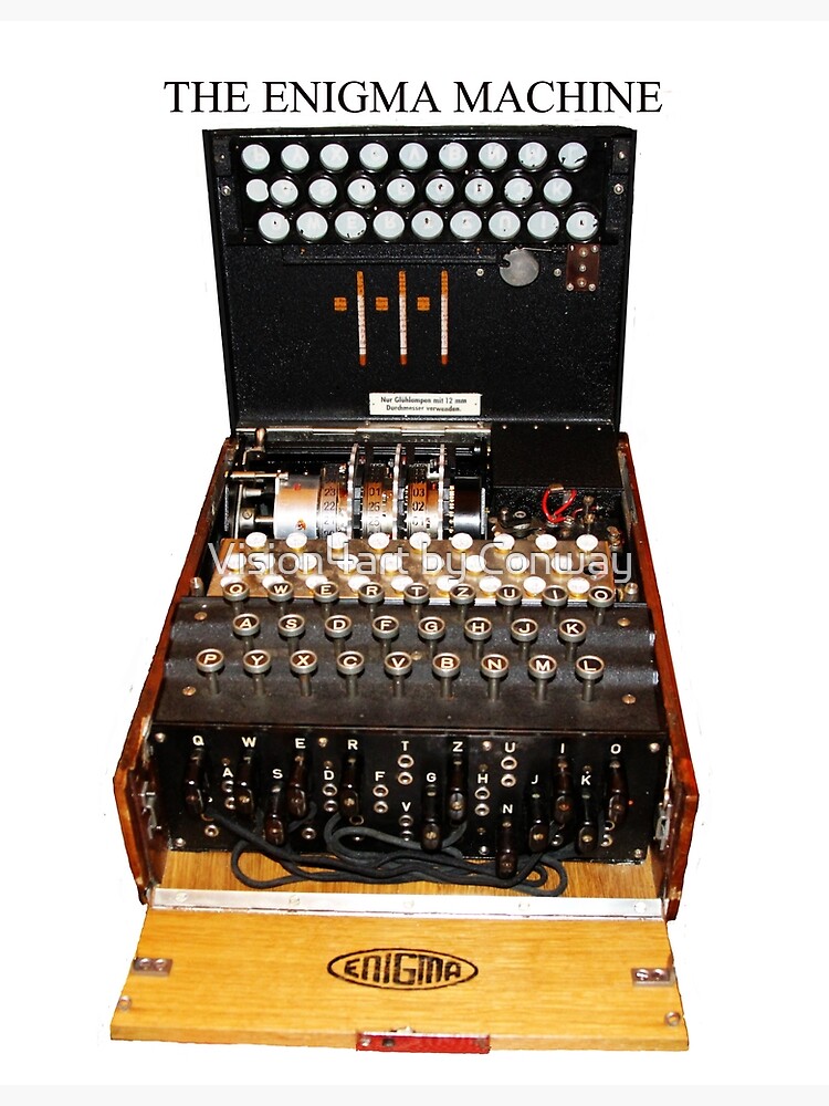 "Secrets, codes, and the enigma machine " Poster for Sale by TomConway ...
