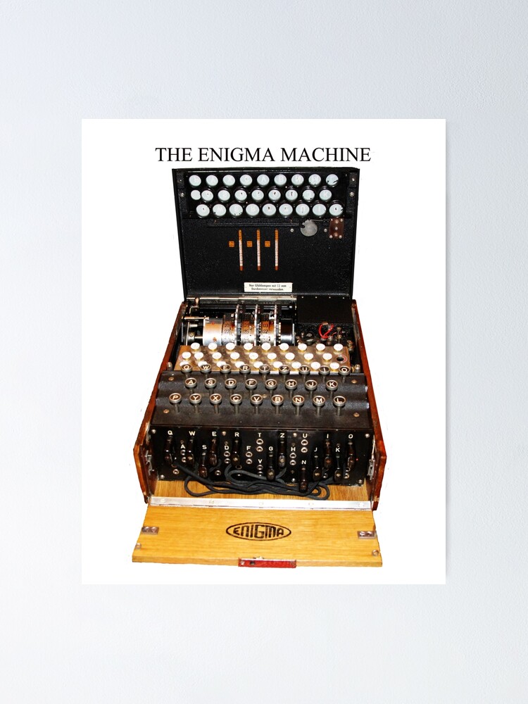"Secrets, codes, and the enigma machine " Poster for Sale by TomConway ...