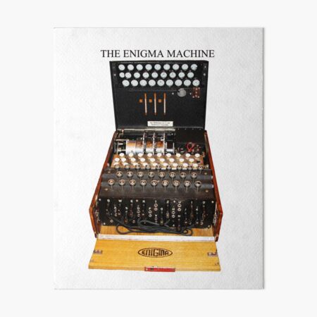 "Secrets, codes, and the enigma machine " Art Board Print by TomConway ...