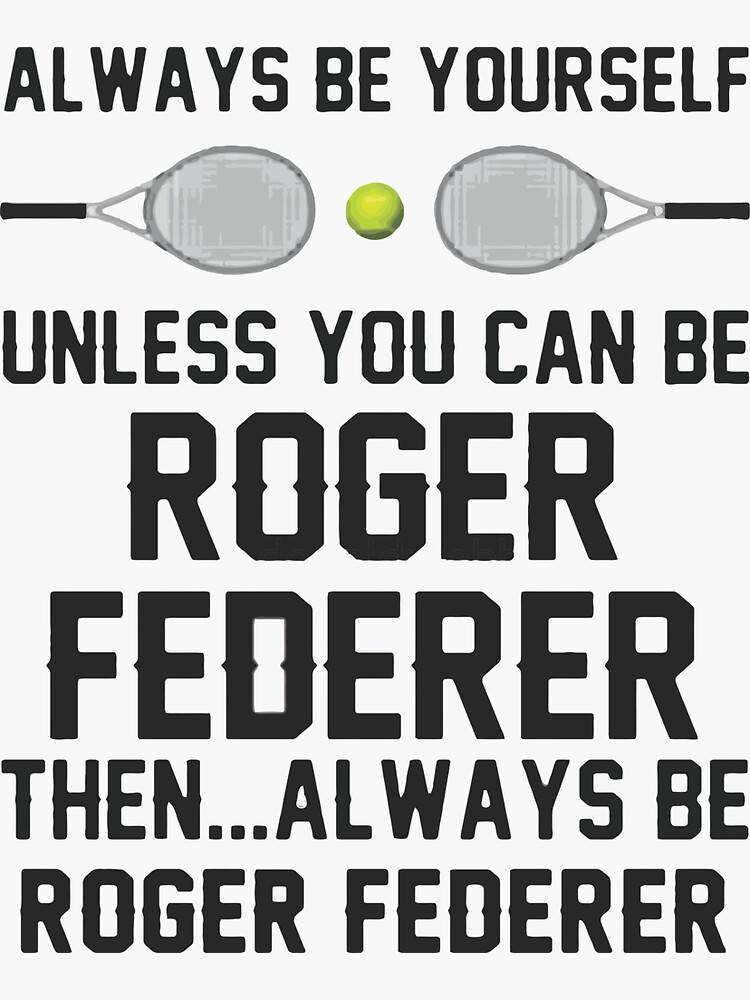 "roger federer" Sticker for Sale by tomatmerah7 | Redbubble