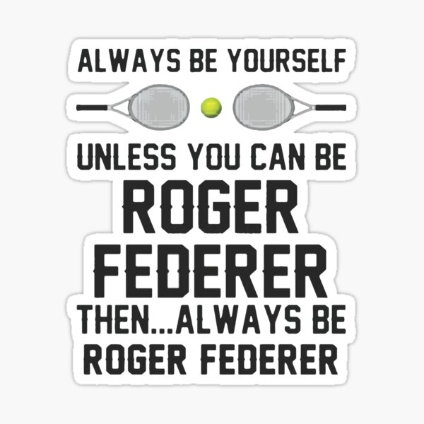 "roger federer" Sticker for Sale by tomatmerah7 | Redbubble
