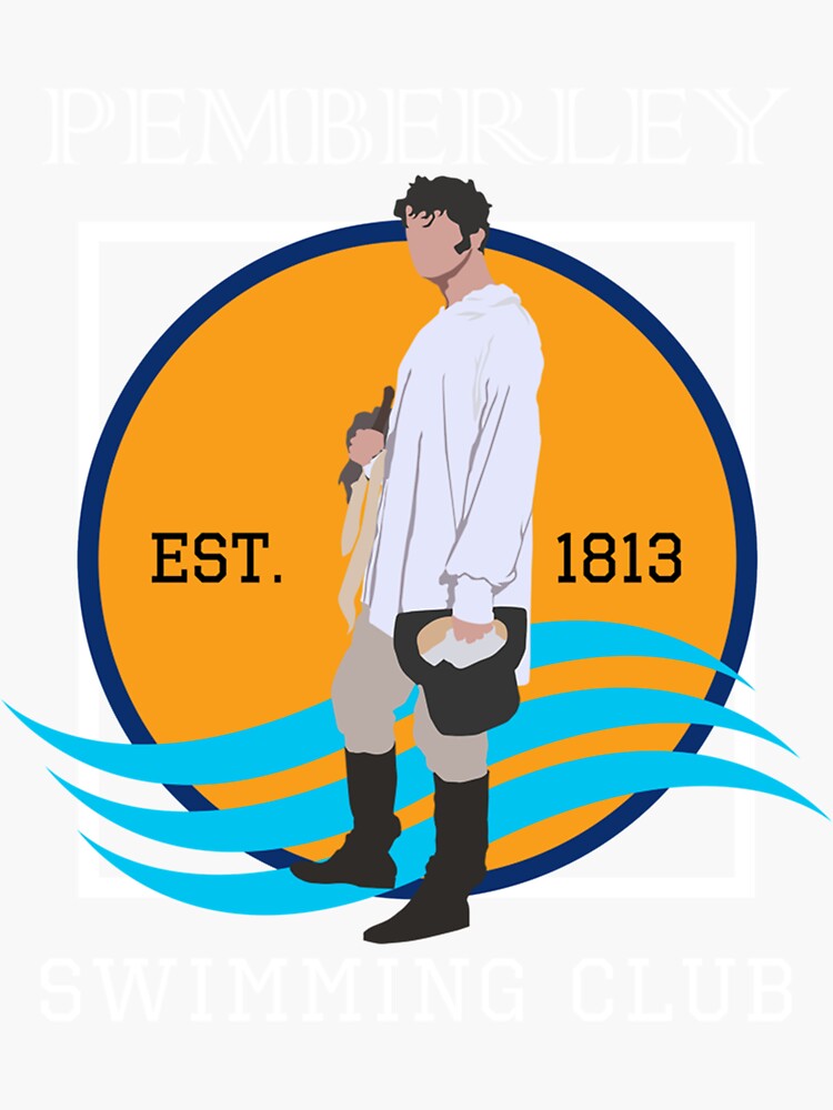 "Pemberley Swimming Club Est. 1813 - Pride and Prejudice WHITE ...