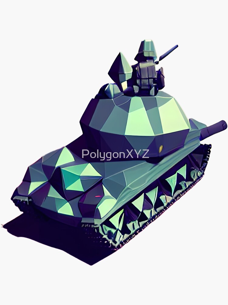 "Tank and Soldier" Sticker for Sale by PolygonXYZ | Redbubble