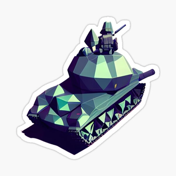 "Tank and Soldier" Sticker for Sale by PolygonXYZ | Redbubble