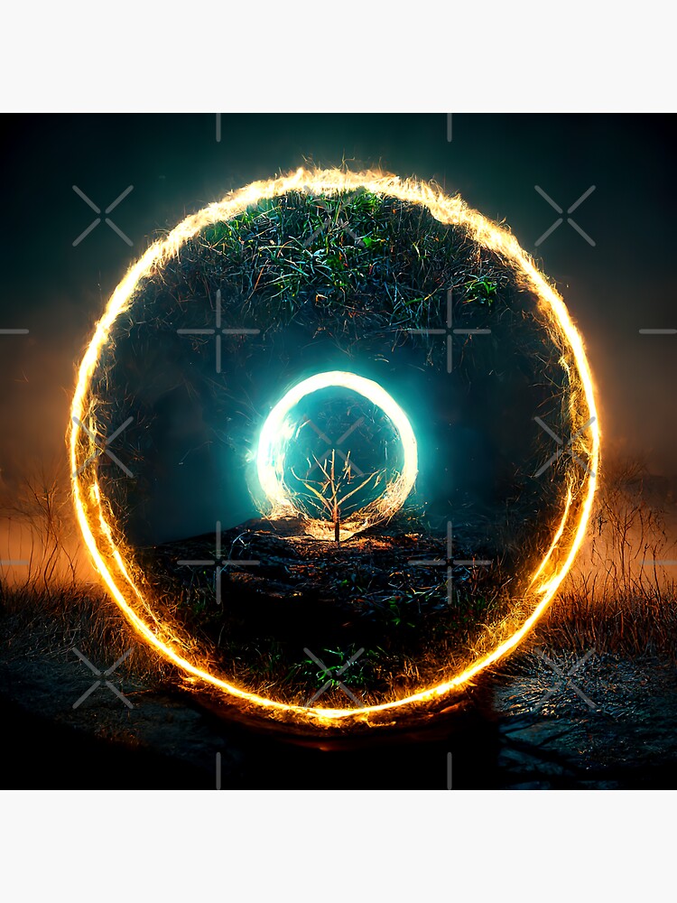 "Portal Theme" Sticker for Sale by AICustomArt | Redbubble