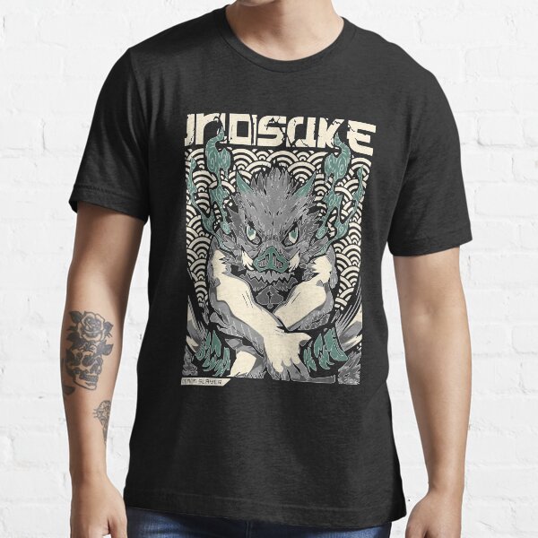 "Inosuke Hashibira Demon Slayer Essential" T-shirt for Sale by ...
