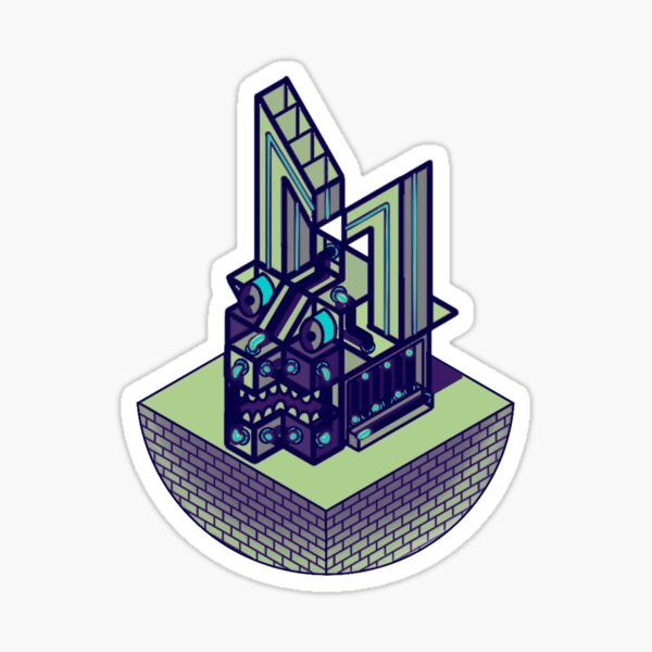 "Machine Kannah Skywalk Minimal" Sticker for Sale by ARPONG | Redbubble