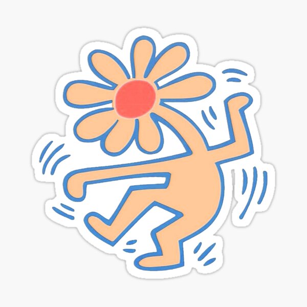 "the dancing flowers" Sticker for Sale by jimrtinez | Redbubble