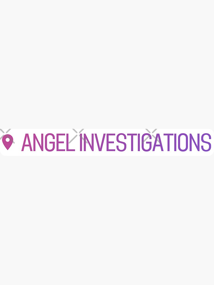 "Angel the Series - Location Angel Investigations" Sticker for Sale by ...