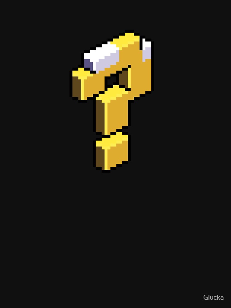 "8 bit question mark retro gaming design" T-shirt for Sale by Glucka ...