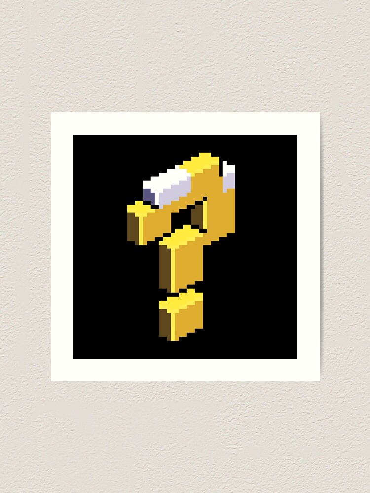 "8 bit question mark retro gaming design" Art Print for Sale by Glucka ...
