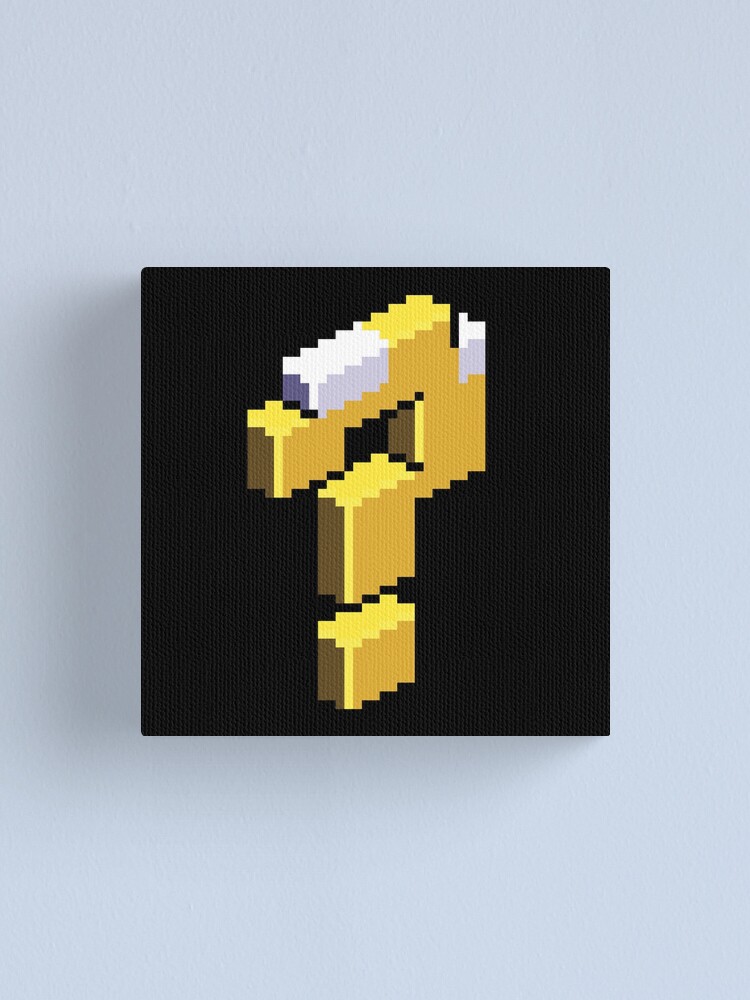 "8 bit question mark retro gaming design" Canvas Print for Sale by ...