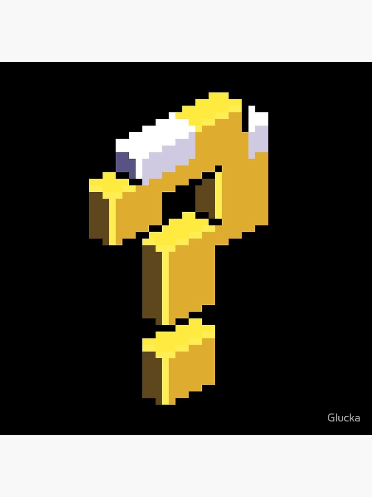 "8 bit question mark retro gaming design" Art Print for Sale by Glucka ...