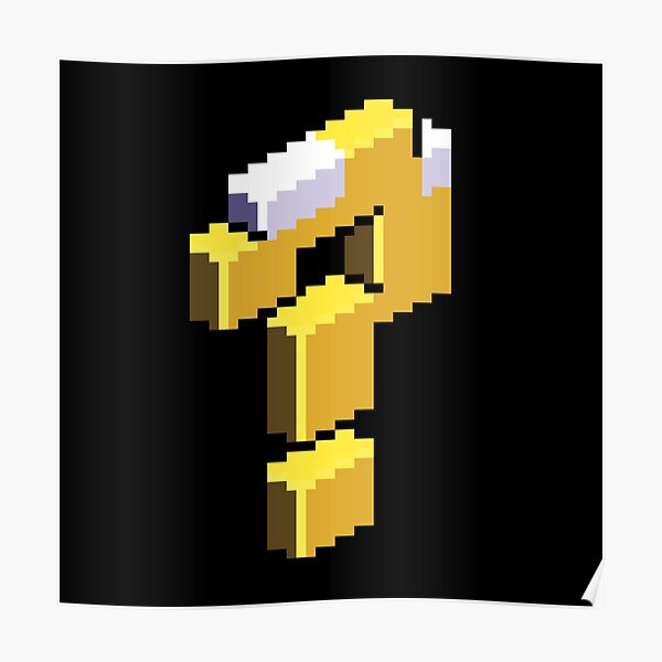 "8 bit question mark retro gaming design" Poster for Sale by Glucka ...