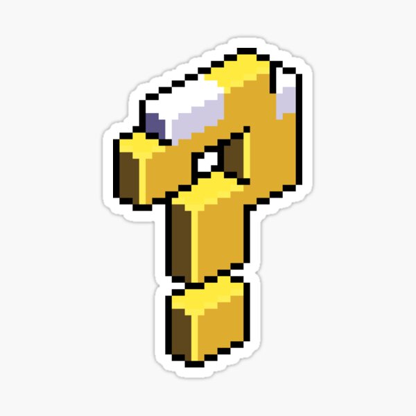 "8 bit question mark retro gaming design" Sticker for Sale by Glucka ...