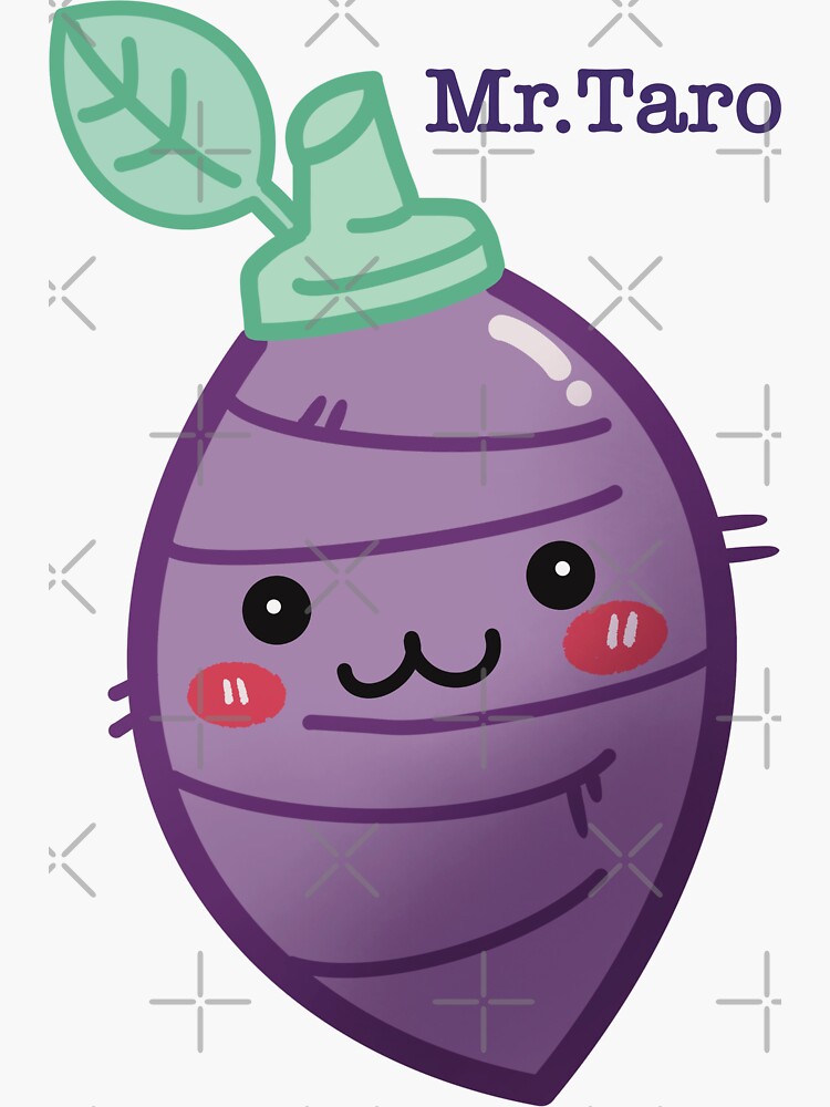 Pegatina « Mr.Taro Planta de raíz de taro Cute Kawaii» de Danikuk ...