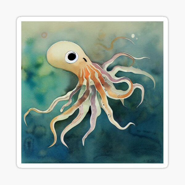 "Squid" Sticker for Sale by recollectionsv | Redbubble