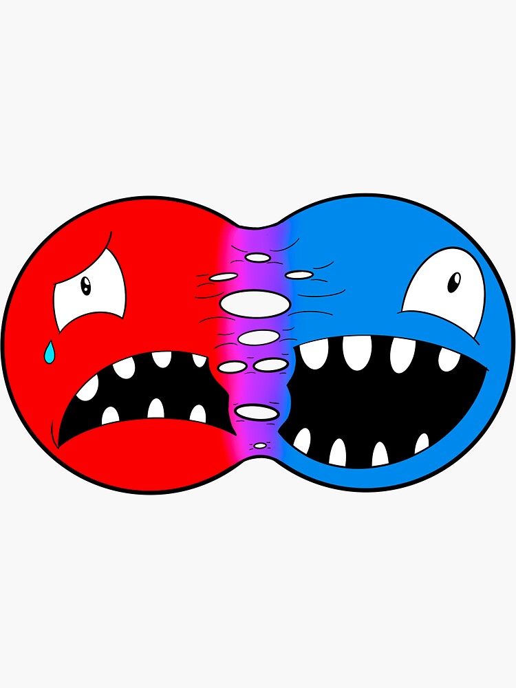 "Happy Sad" Sticker for Sale by LilCoqui | Redbubble