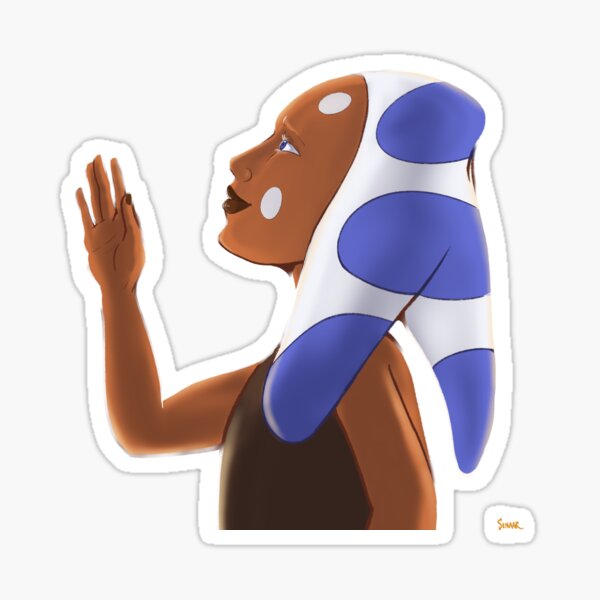 Ahsoka Sticker For Sale By Senaar Redbubble