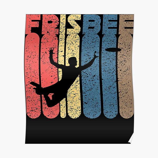 "Ultimate frisbee vintage retro sport" Poster for Sale by MaloneAnne ...