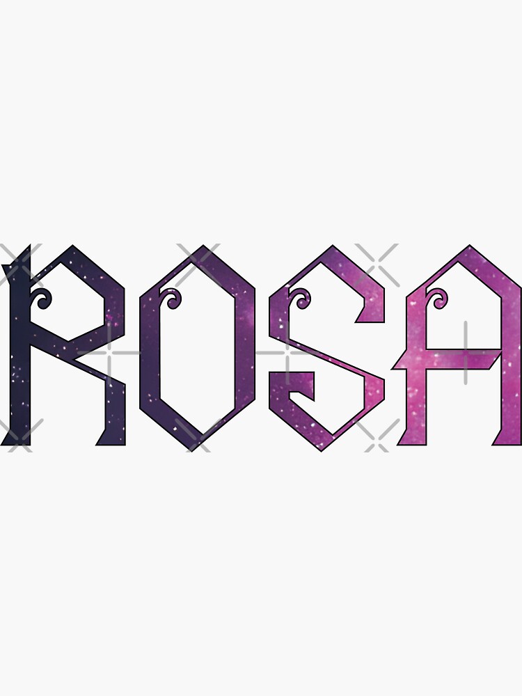 "ROSA Name I - My name is ROSA - typography name - Galaxy Vibe" Sticker ...