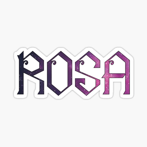 "ROSA Name I - My name is ROSA - typography name - Galaxy Vibe" Sticker ...