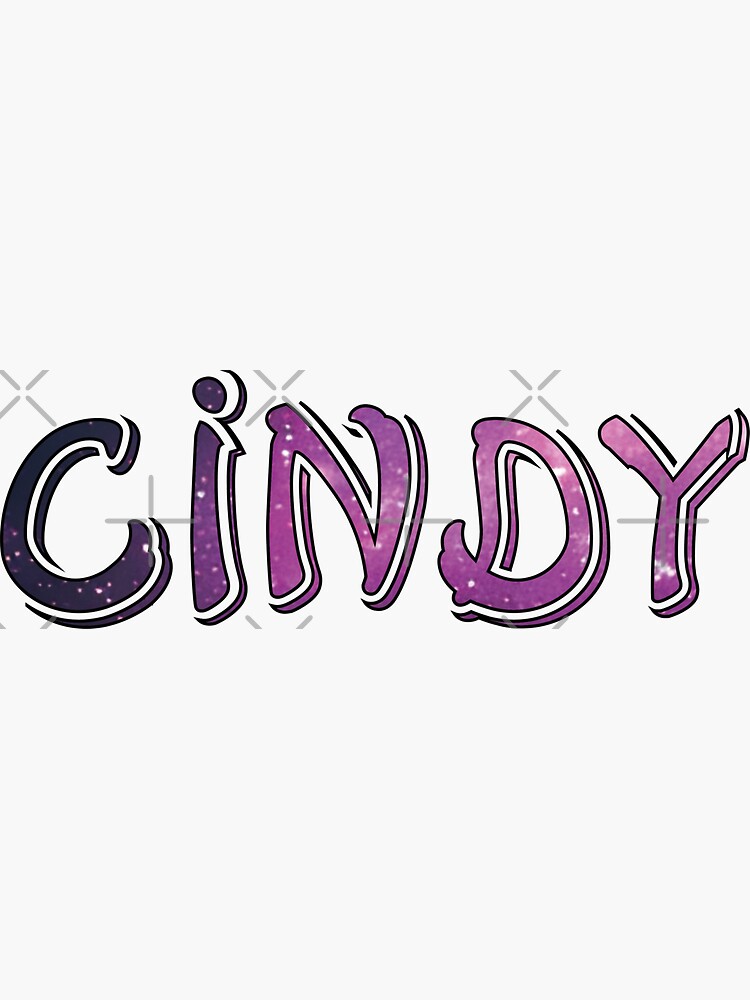 "CINDY Name II - My name is CINDY - typography name - Galaxy Vibe ...