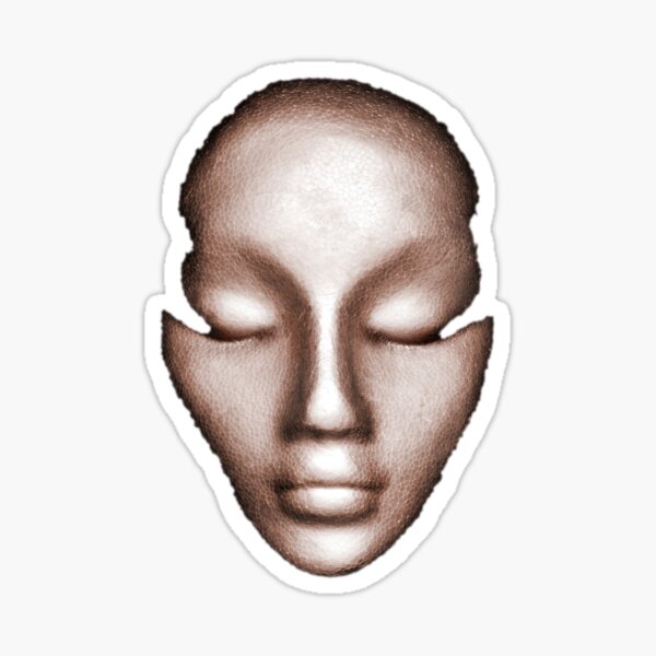 "faceless one" Sticker by wolfman57 | Redbubble