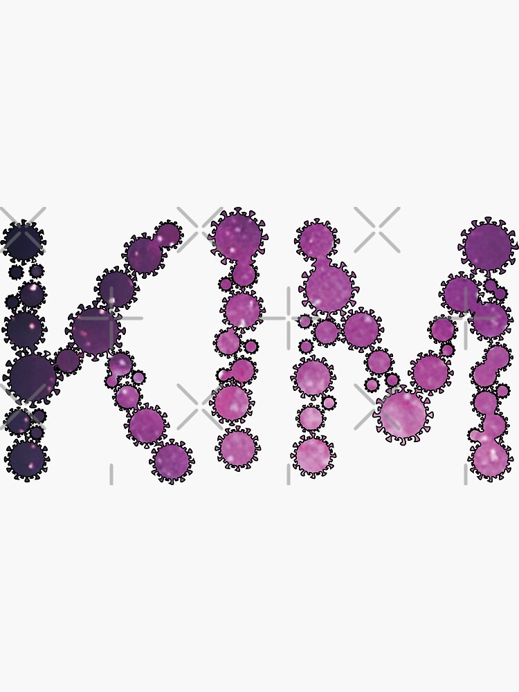 "KIM Name III - My name is KIM - typography name - Galaxy Vibe" Sticker ...