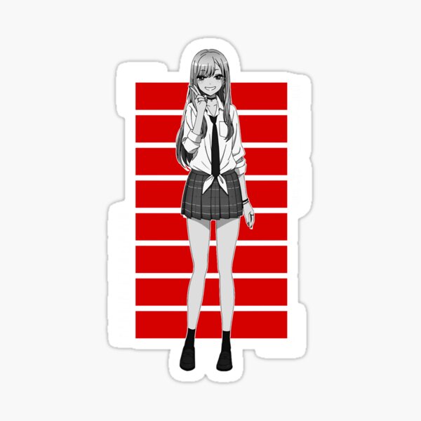 "Men Women Anime Kitagawa Manga Marin Awesome Music Fan" Sticker for ...