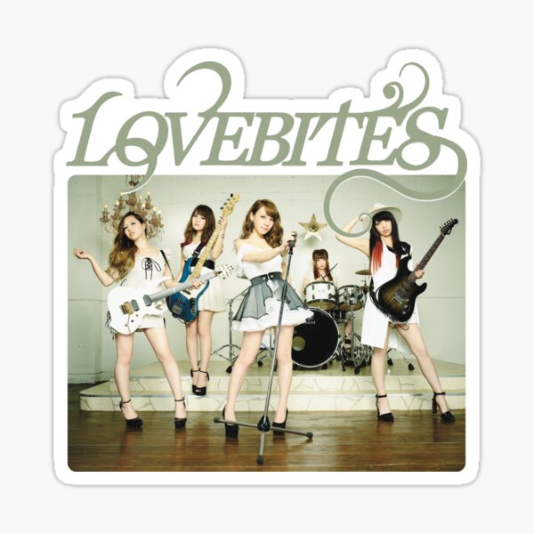 "LOVEBITES BAND" Sticker for Sale by MadonnaBeier | Redbubble
