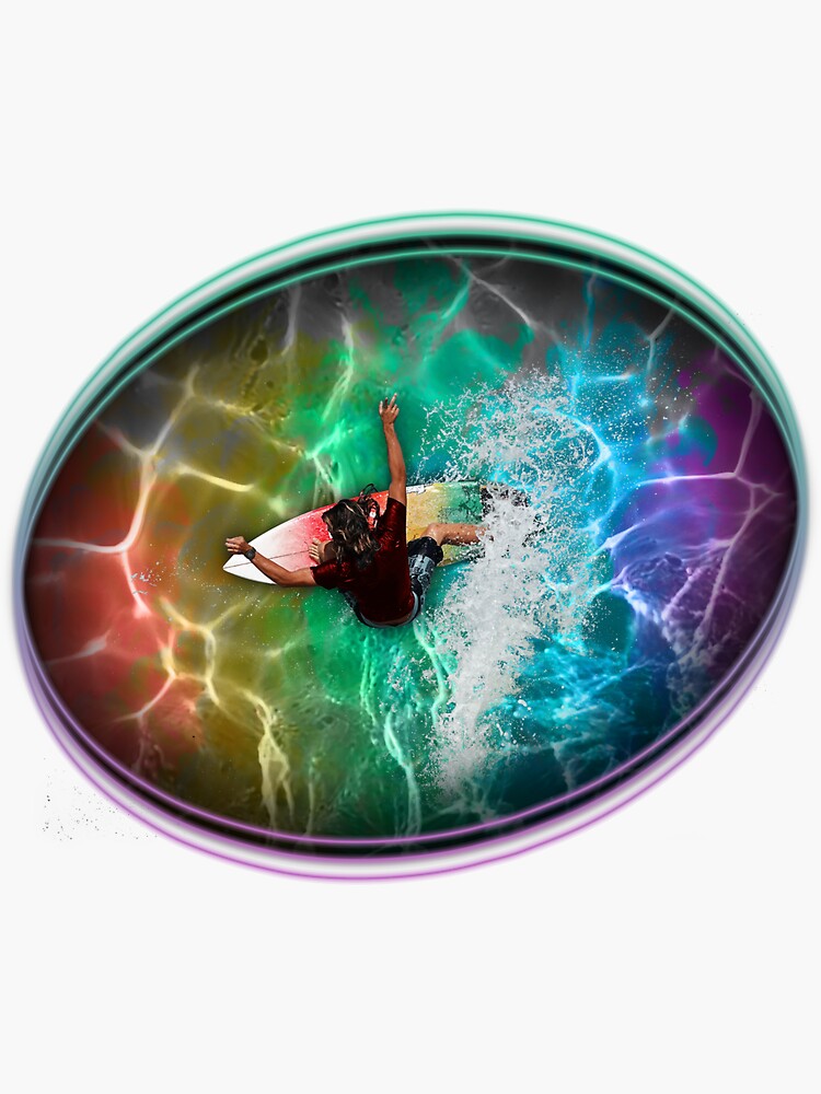 "Surfer_v1 - 10b" Sticker for Sale by aca027 | Redbubble