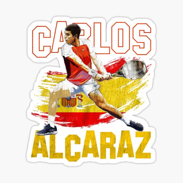 "Carlos Alcaraz" Sticker for Sale by Carriellrich | Redbubble