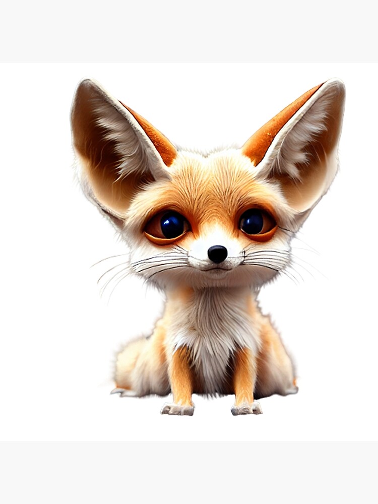 "Cute Fennec Fox" Art Board Print for Sale by Fuzzypi | Redbubble