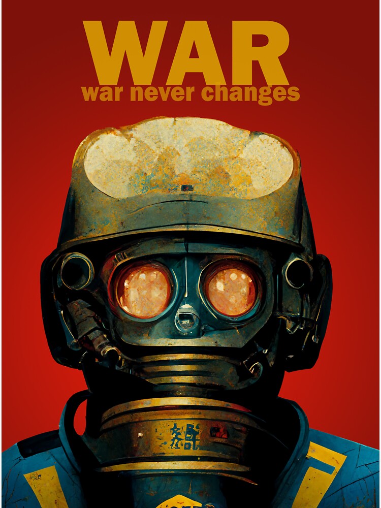 "fallout War never changes" Sticker for Sale by sosdesignn | Redbubble