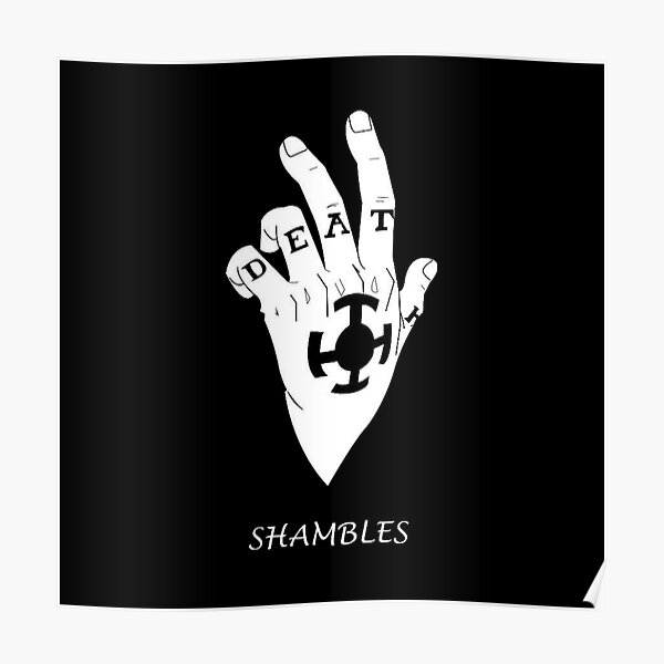 "verkehrsrechtliche hand shambles" Poster von youranimeworld | Redbubble