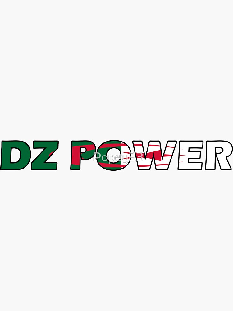 "Dz power" Sticker for Sale by Popey23 | Redbubble