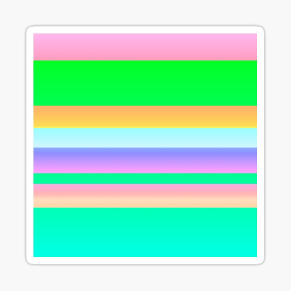 "Tropical color palette | Bright pastel color combination" Sticker for ...