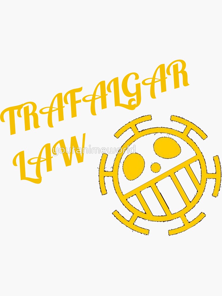 "trafalgar logo" Sticker for Sale by youranimeworld | Redbubble