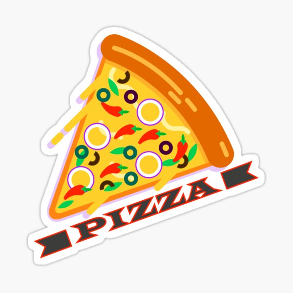 "Best pizza design for pizza lovers" Sticker for Sale by AbdoSaad2006 ...