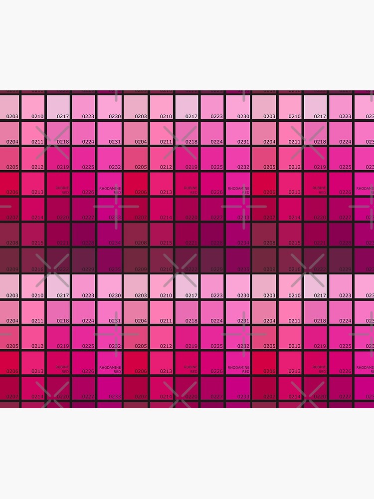 Pantone Pink Color Chart